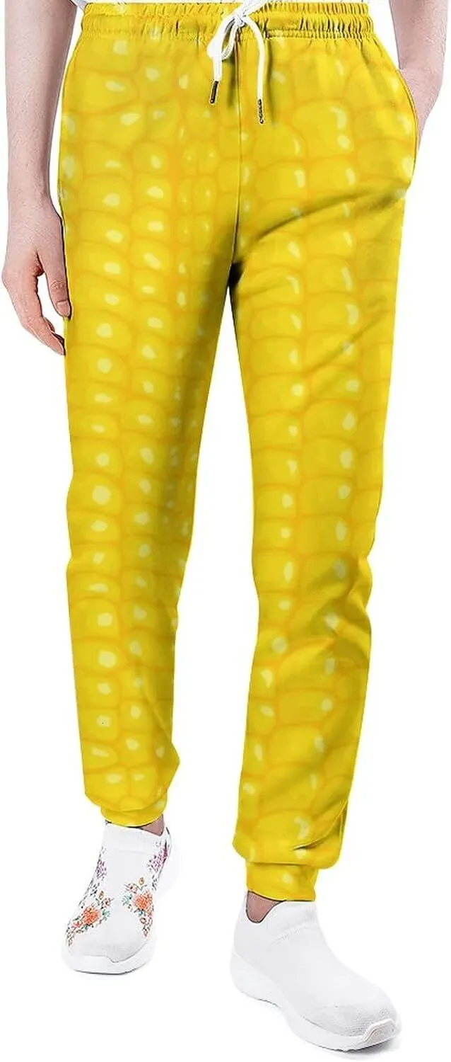 Men's 3D Printed Corn Sweatpants With Pockets Comfy Athletic Jogger ...