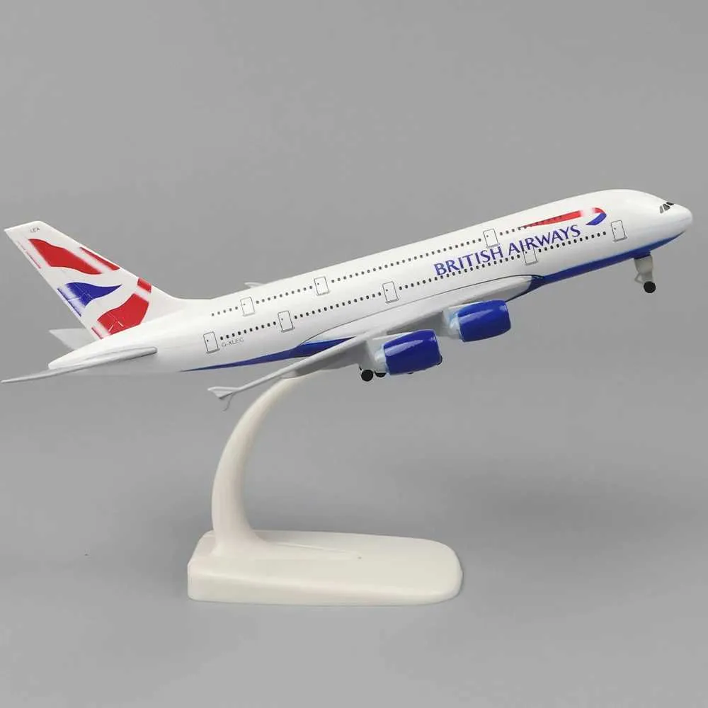 British Airways A380 Metal airplane models - 20cm Replica Alloy ...