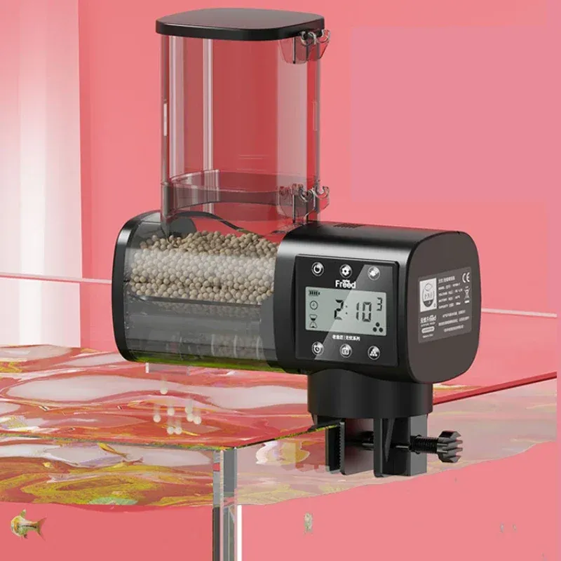 Smart Aquarium Feeder - Auto Fish Food Dispenser, Digital Timer, WiFi ...