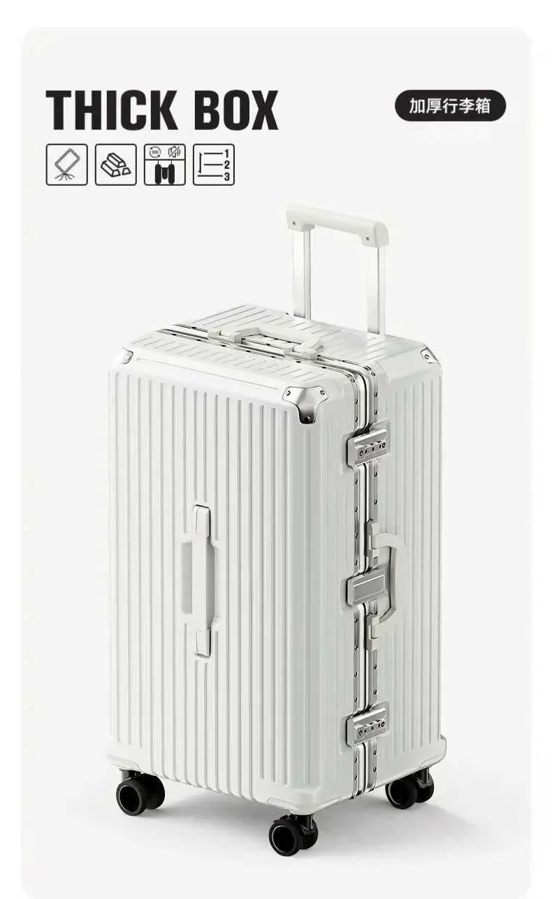 Durable Rolling Luggage: Large Capacity Travel Suitcase with Sturdy ...