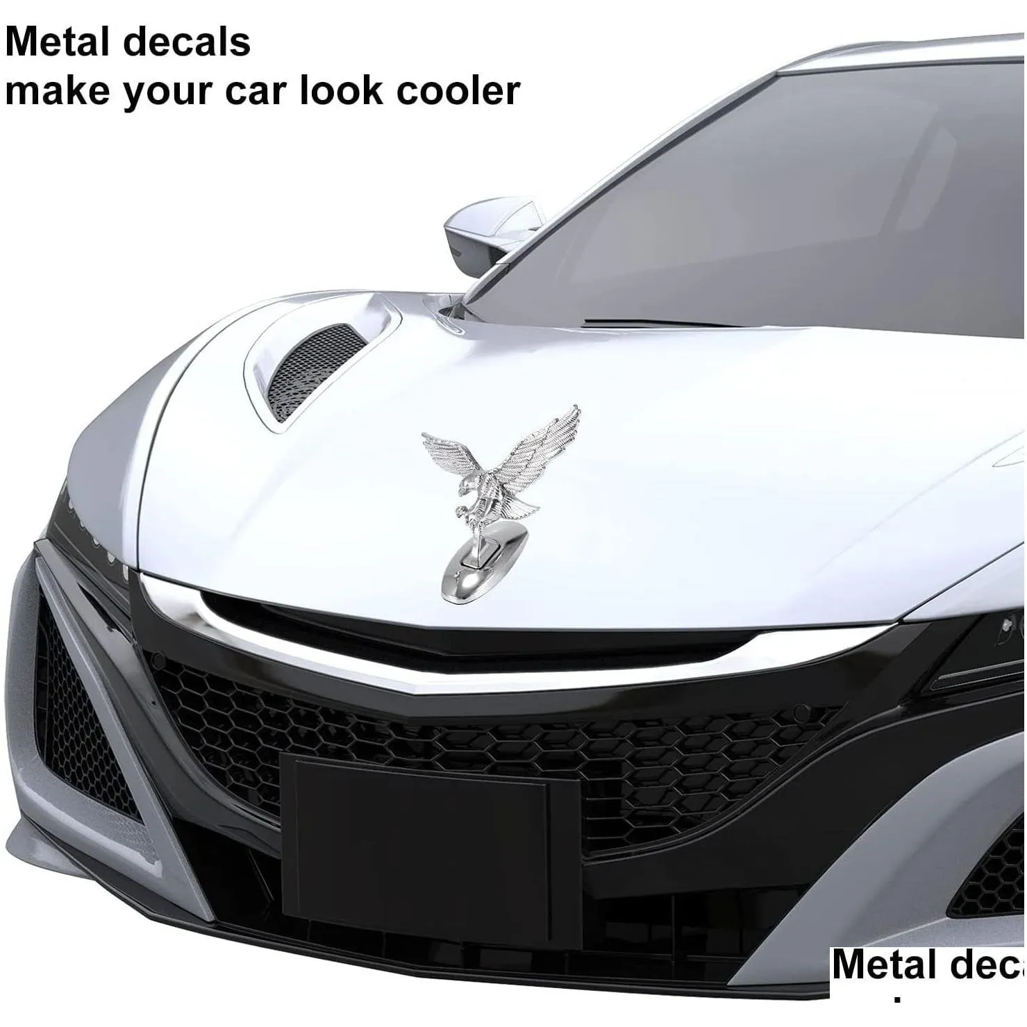 Premium Car Hood Emblem - 3D Self-Adhesive Badge, Waterproof Auto ...