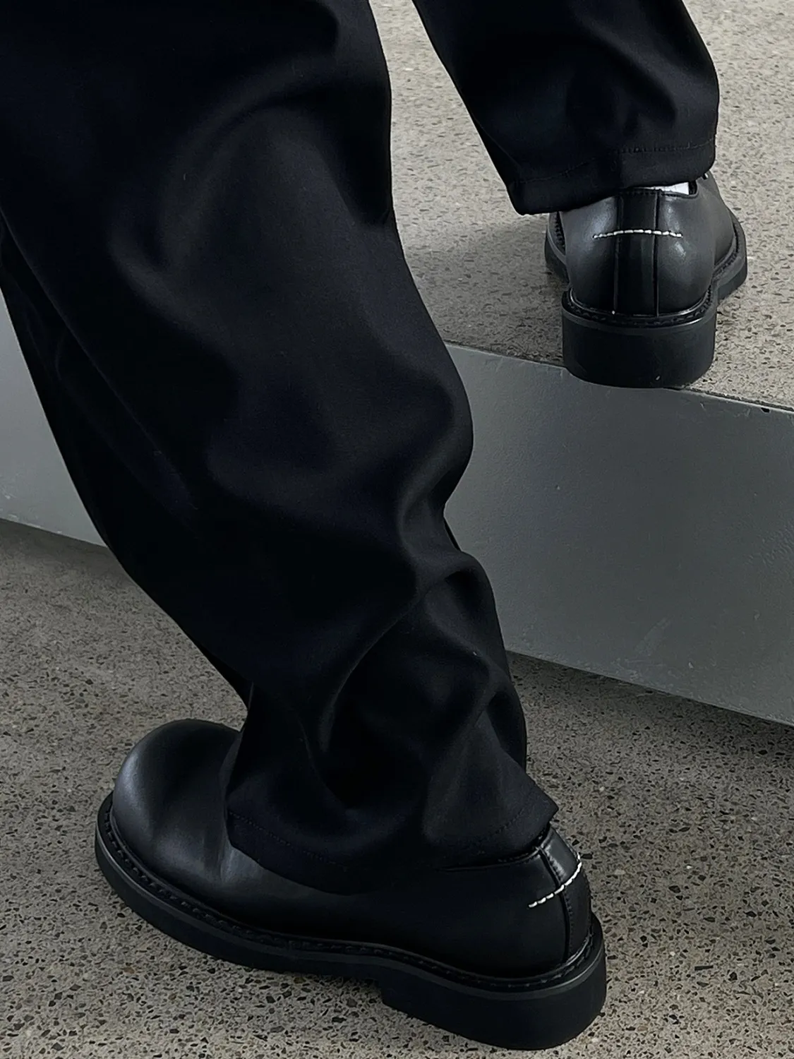 2023 Retro Chunky Platform Leather Work men's shoes for Men - Low Top ...