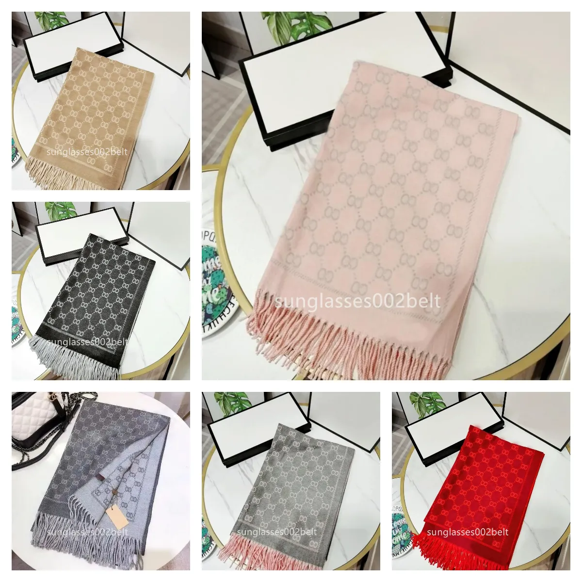 Luxury Designer Scarf for Women, Stylish Fashion Scarf, Classic Full ...