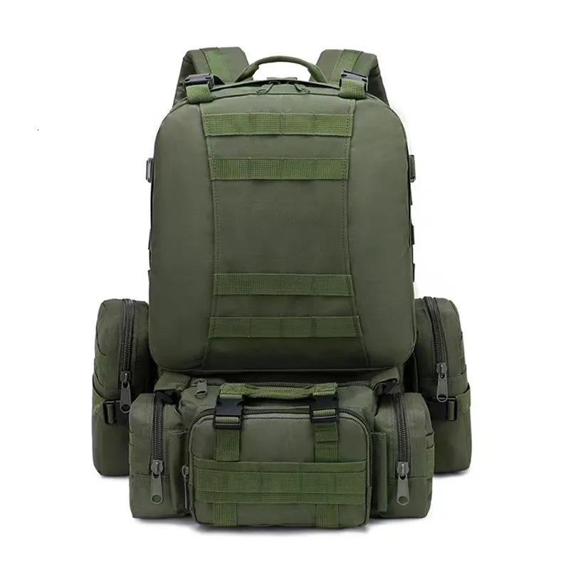 Men's 50L Tactical Military Army Backpack With Molle System, Waterproof ...