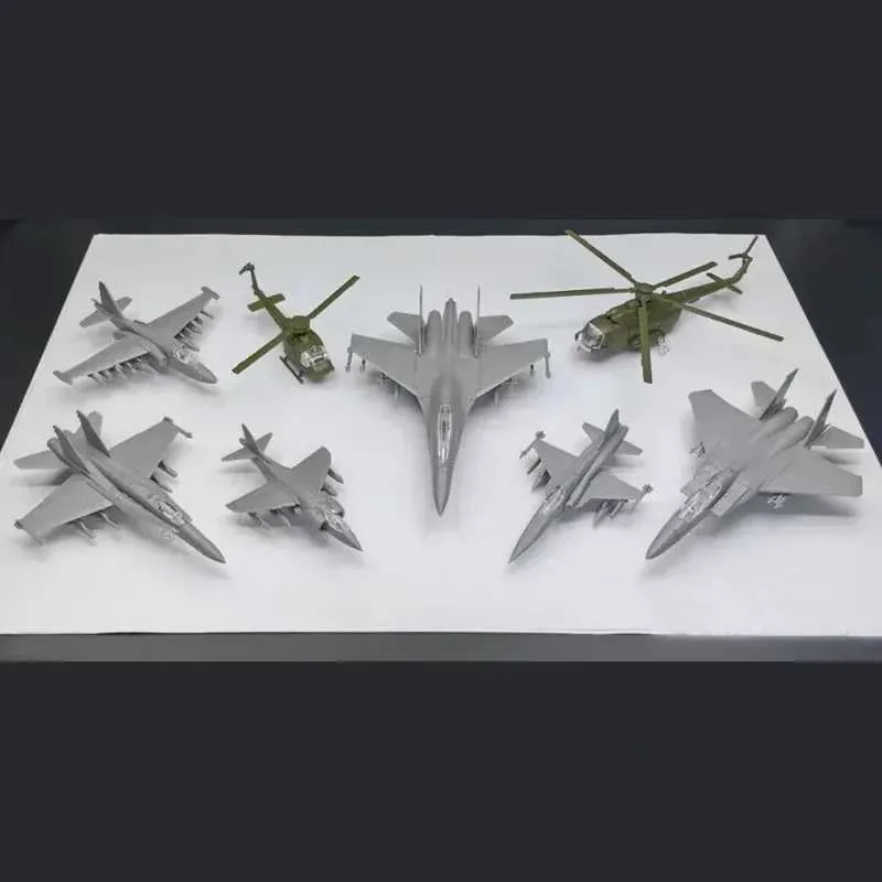 1/144 Scale Aircraft Models 8 Styles Assembled Airplane Models AV 8A, F ...