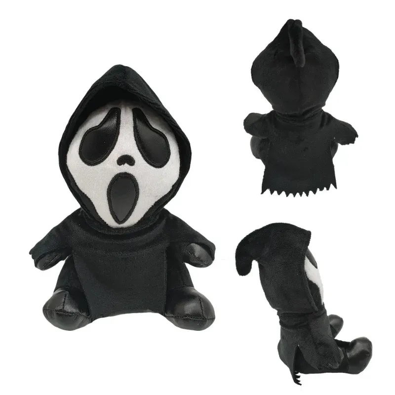 20cm Hot Black Ghostface Plush Halloween Toys Cute Cartoon Tricky ...