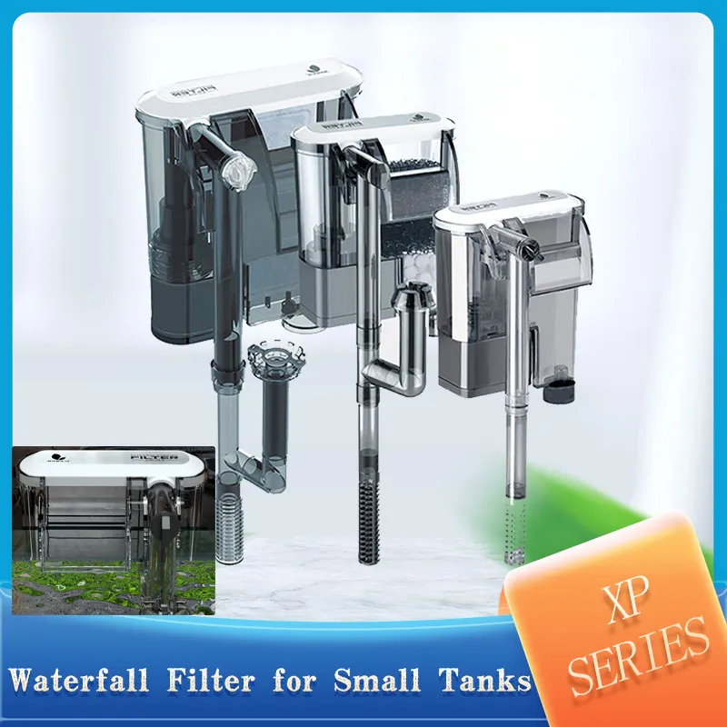 Oil Film Filter Skimmer for Aquarium Waterfall Mini Fish Tank Turtle ...