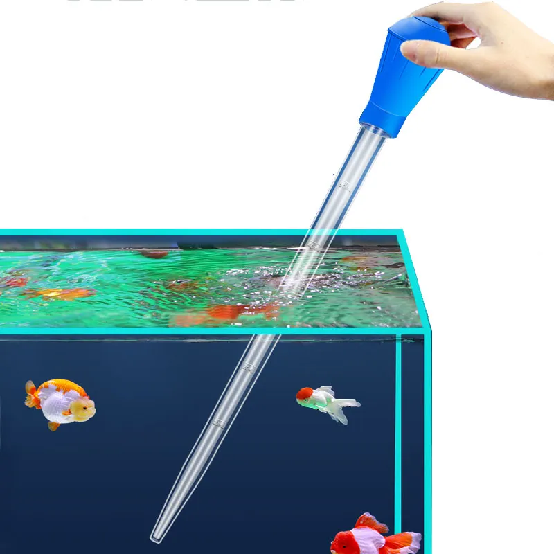 Lengthen Pipettes Aquarium Siphon Fish Tank Vacuum Cleaner - Simple ...