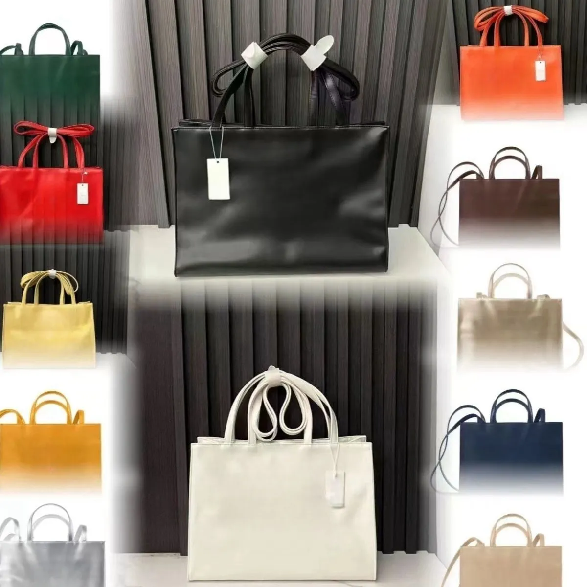 New Leather Designer Tote Bag For Women Large Capacity Shopping Large ...