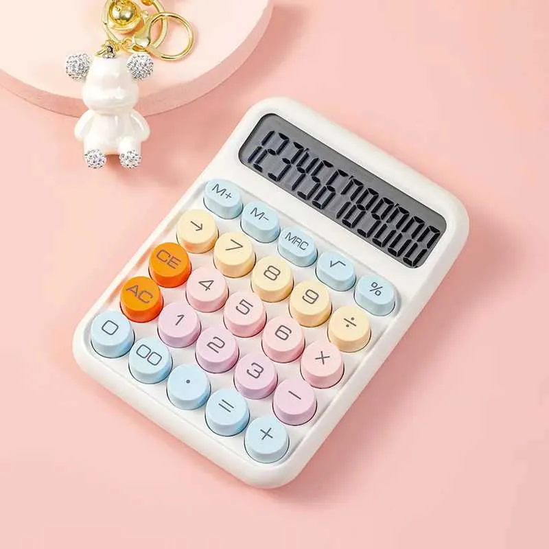 Cute Keyboards, Keyboard Colorful 12 Digit Desktop Calculator Cute ...