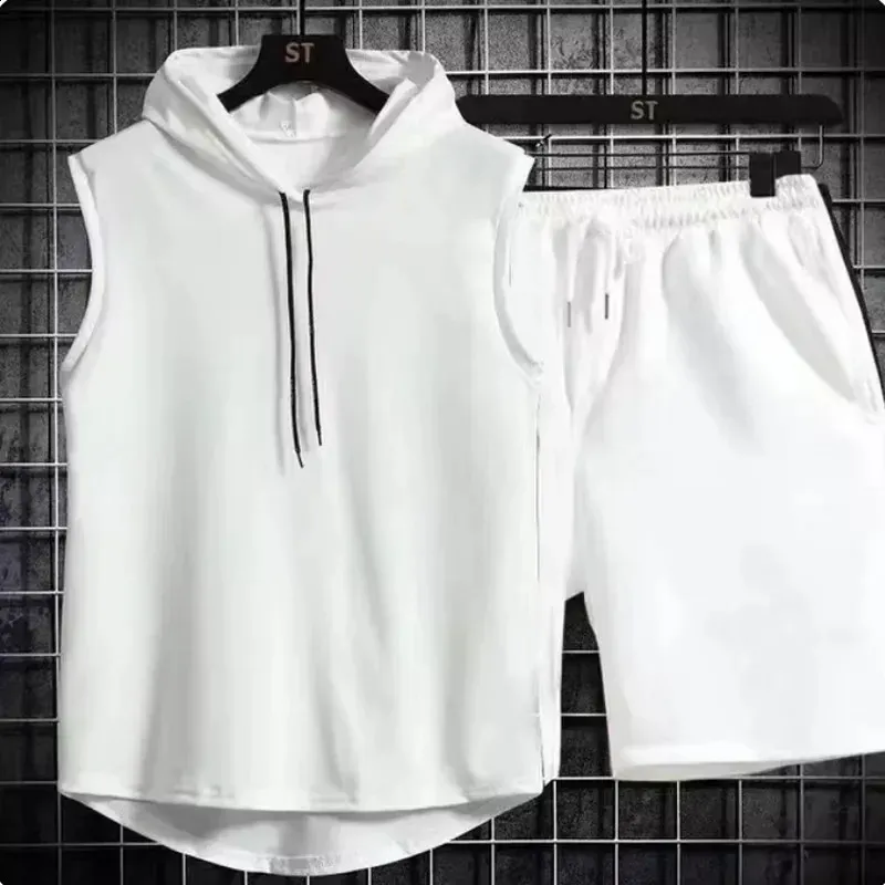 240830 Mens Oversized Tracksuit Set Sleeveless... From Leemostore, $18. ...