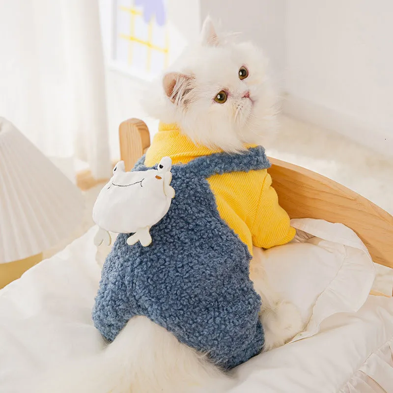 Blue 3D Crab Cat Transformation Cute Outfit Ideas Four Legged Cloth ...
