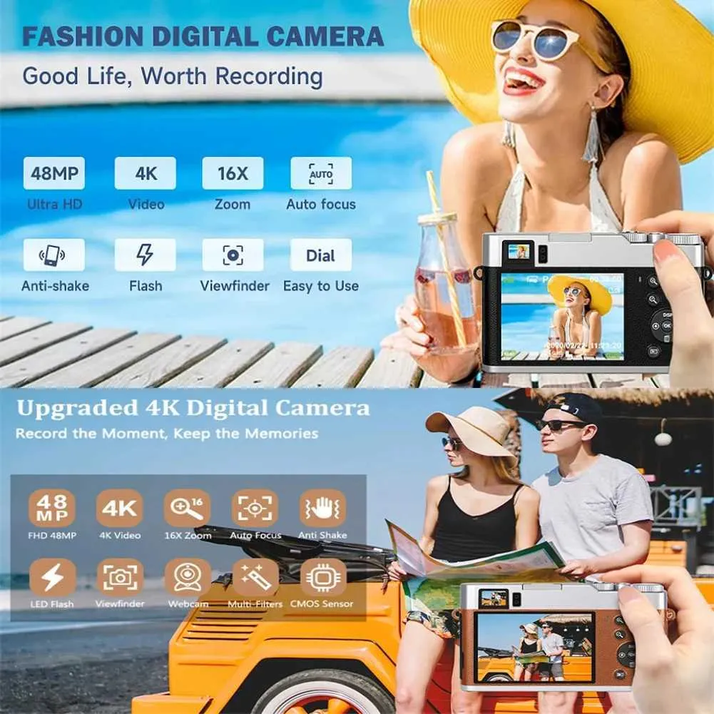 4K 60fps Camera Digital Camcorder: 48MP Autofocus,... From Flies_like ...