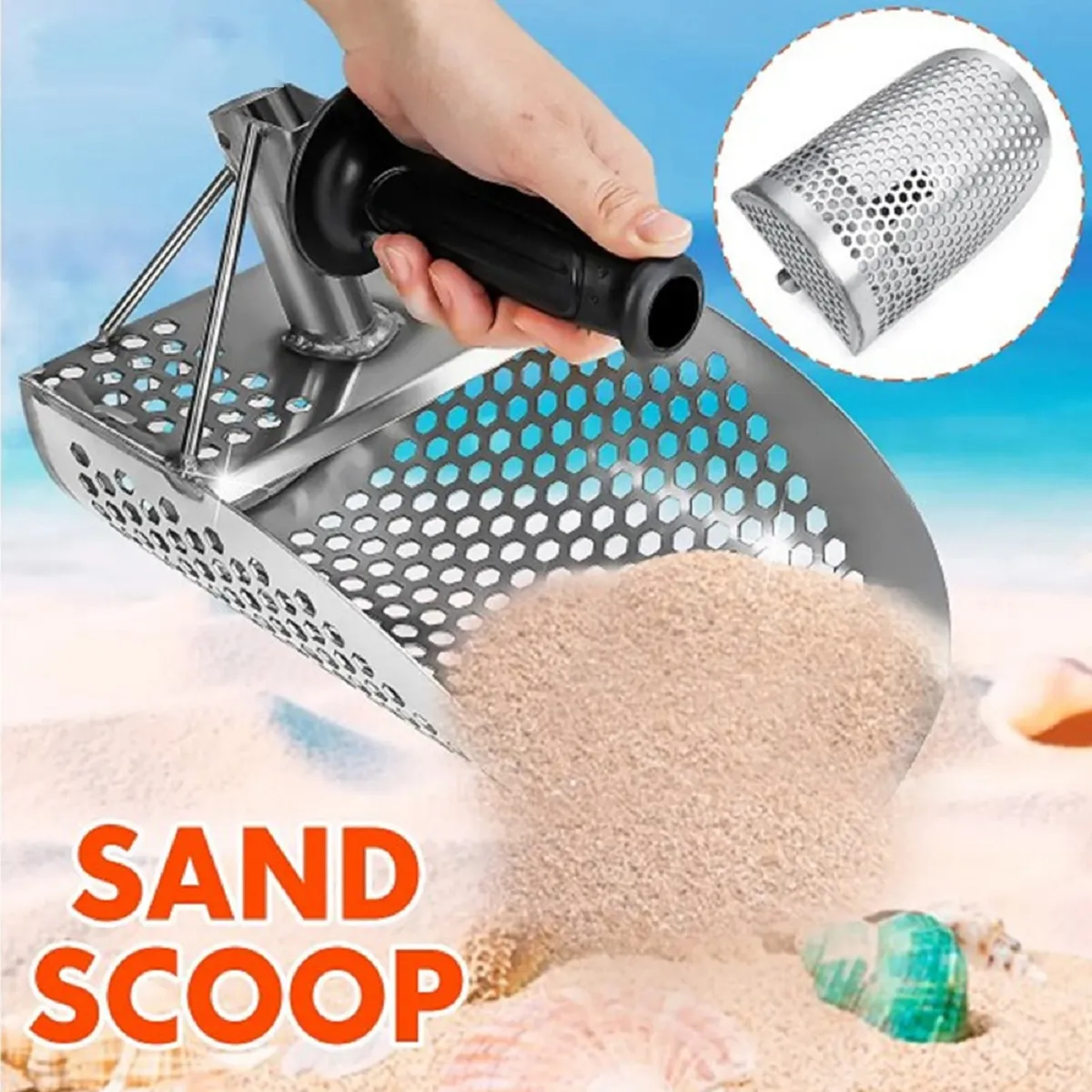 Beach Sand Scoop Stainless Steel