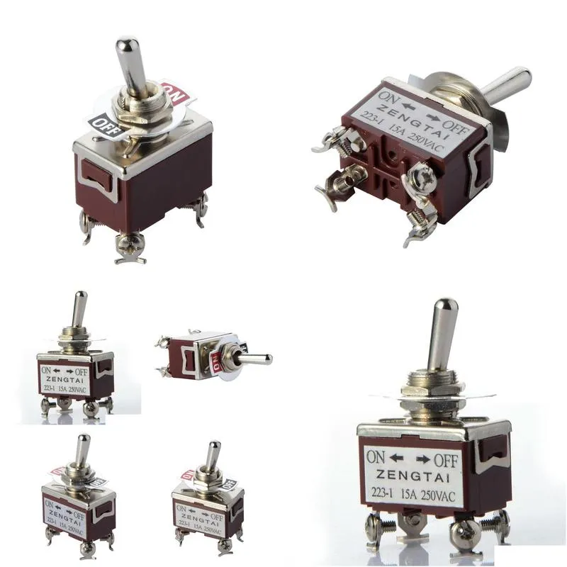DHgate.com:2P2T DPST Toggle Switch - On/Off/On Momentary - AC 250V/15A ...