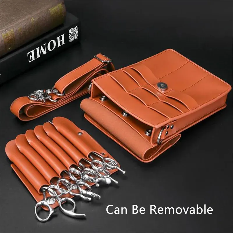Premium Leather Hairdressing Scissor Case: Secure & Stylish Salon Tool ...