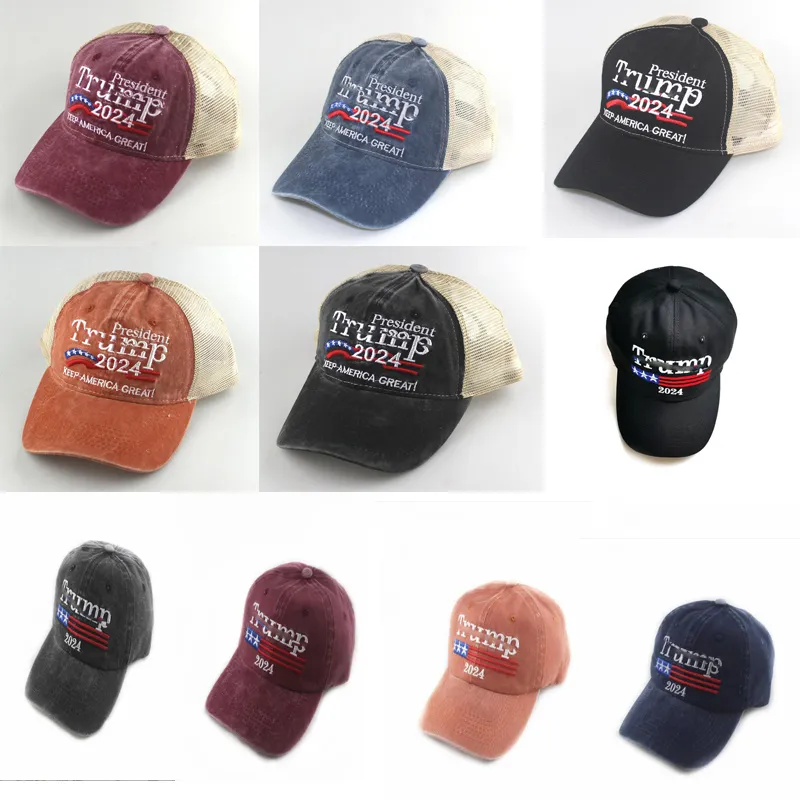 USA Presidential Hats Washed Cotton Baseball Cap For Summer Elections ...