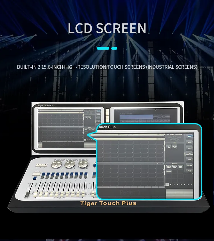 Pantalla Táctil Dual A Volites Tiger Touch Plus DMX Stage Light Console ...