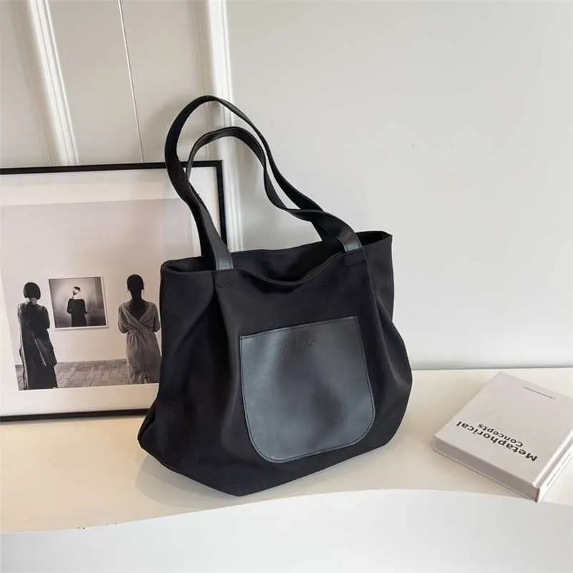 Large Canvas Tote Bag - Women's Versatile Shoulder Bag for Work, Travel ...