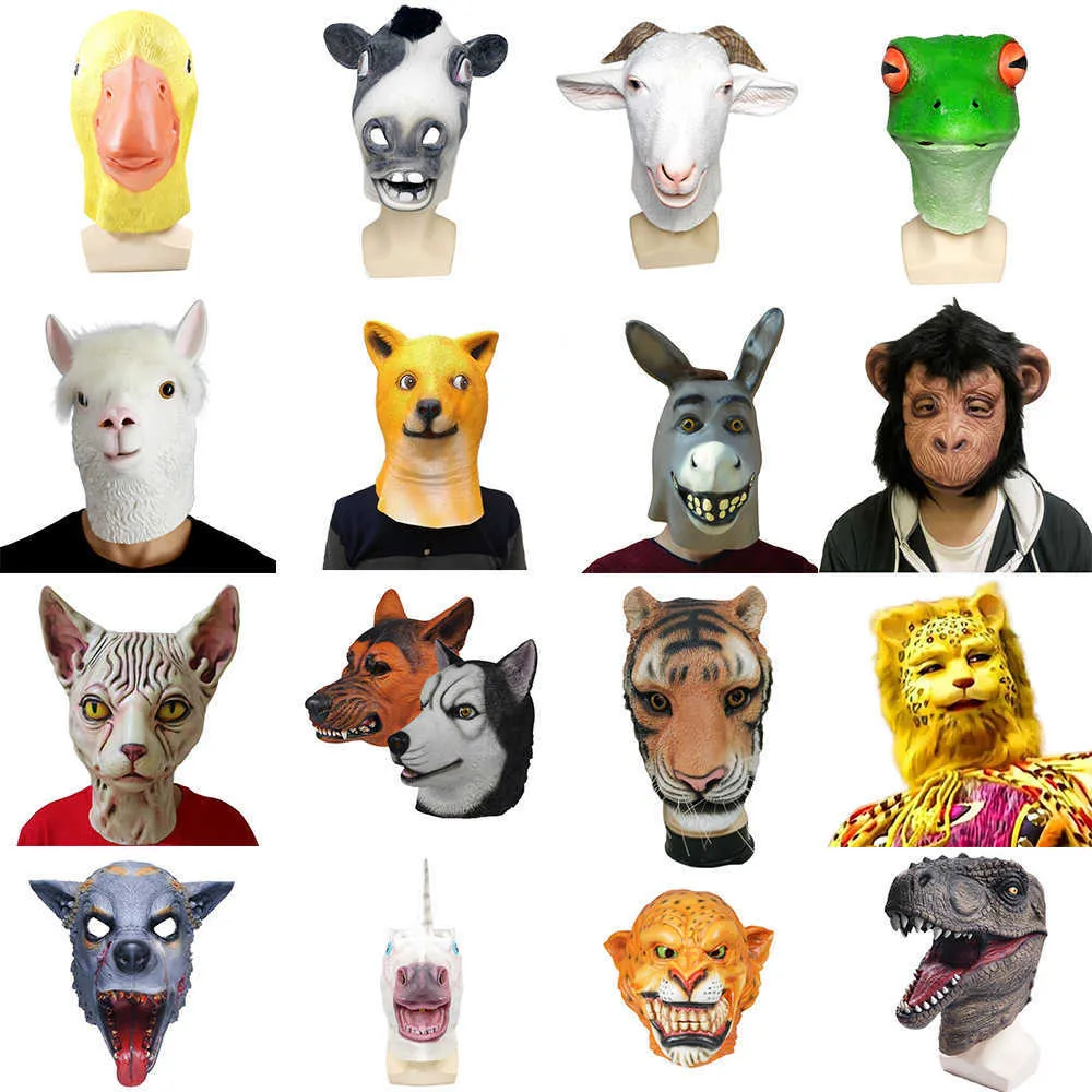DHgate.com:Cute Animal Latex Masks - Realistic Aquatic Animal Overhead ...
