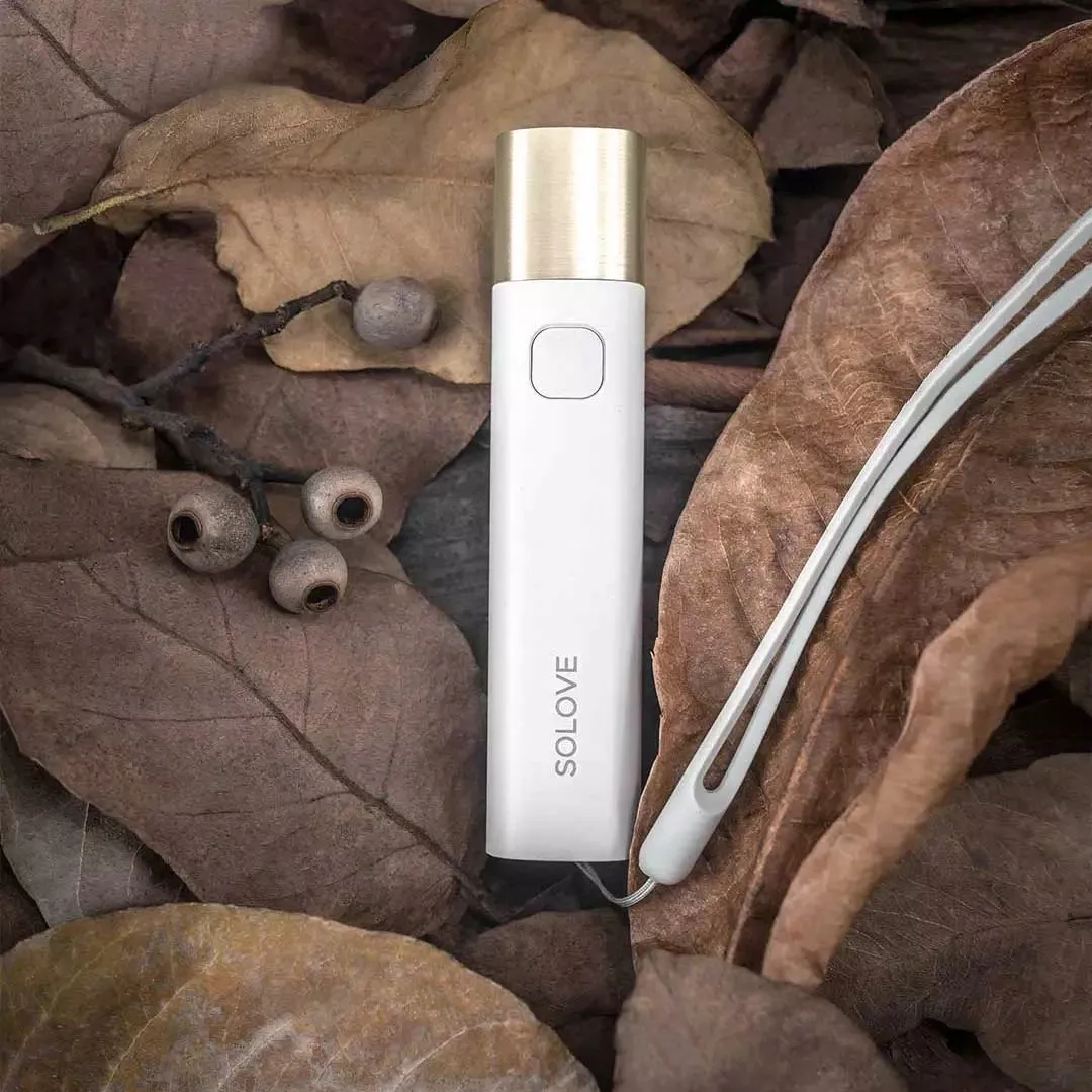 SOLOVE X3 Bright LED Flashlight Power Bank: 3000mAh Portable USB Torch ...