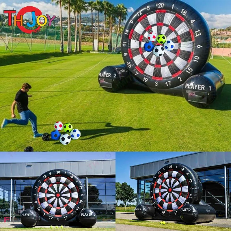 Giant Inflatable Foot Darts: 16.5ft Outdoor Game with Balls! Great for ...