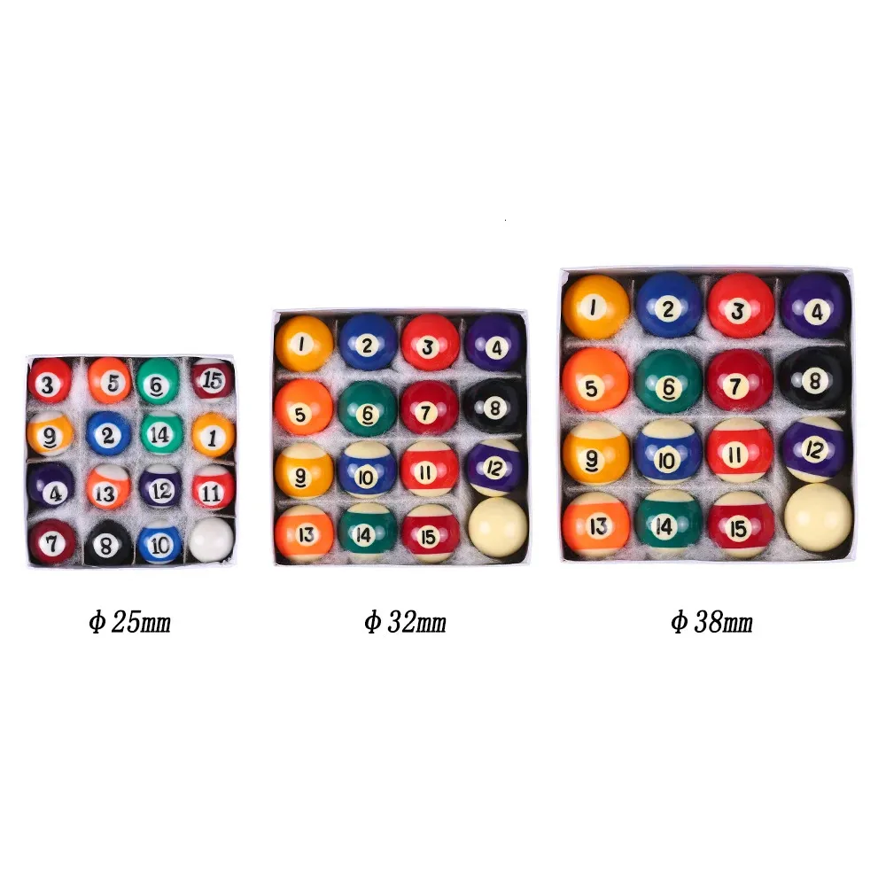 Polyester Resin Billiard Balls Set - Miniature Cue Balls for Pool Table ...