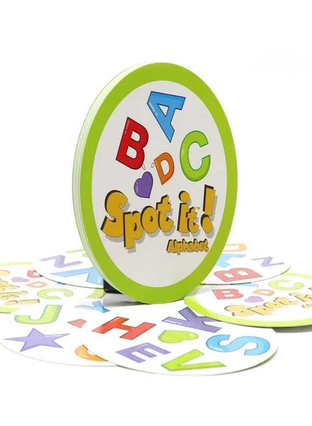 DHgate.com:Educational Spot It Alphabet Game: 30 Imported Paper Cards ...
