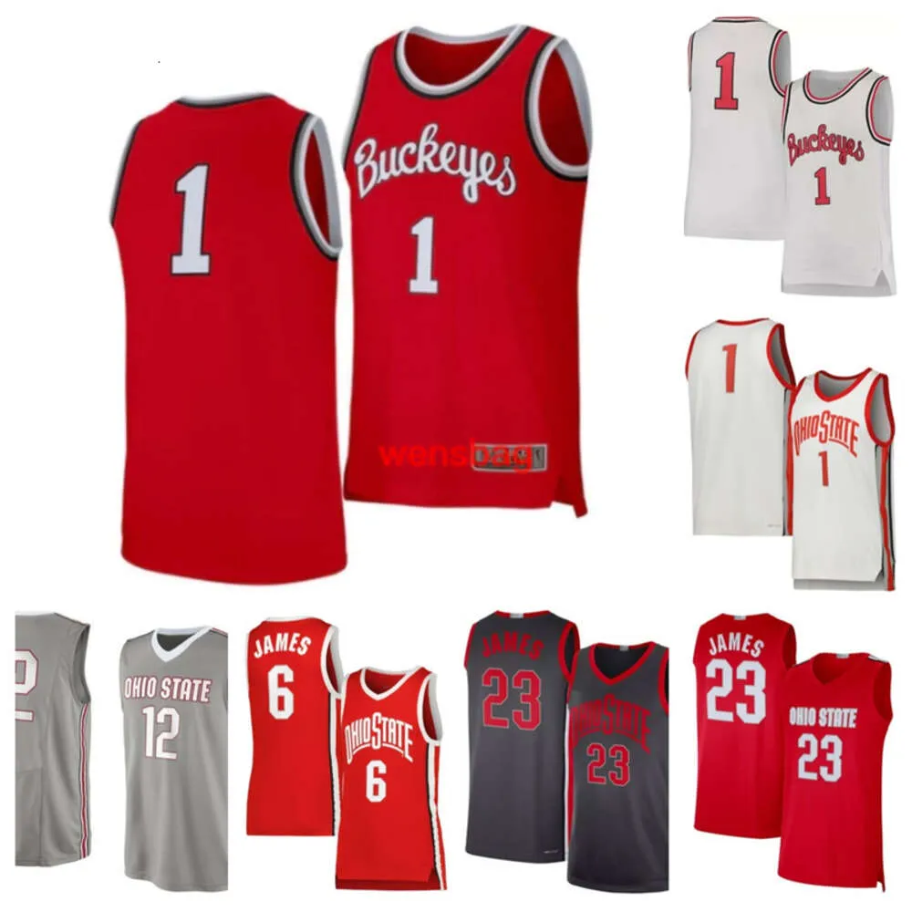 Ohio State Buckeyes Custom Basketball Jersey Jamison Battle, Kalen ...