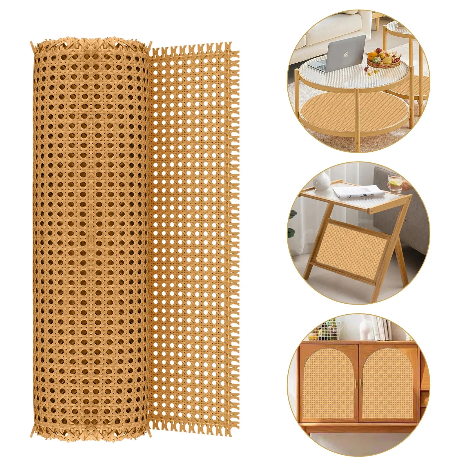 Plastic Rattan Webbing Roll For Rattan Projects, 40 X 45cm Open Hole ...