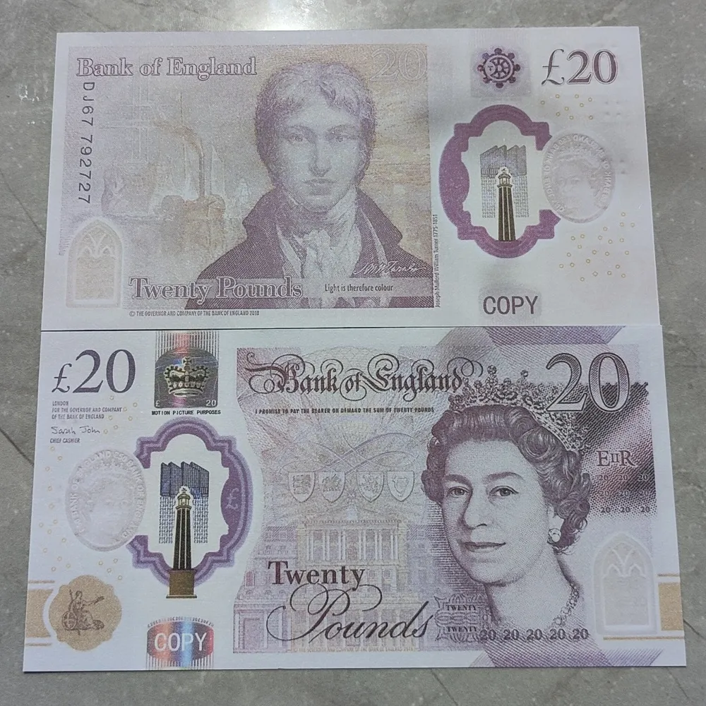 Realistic Movie Prop Money Set 10 200 US Dollar, Euros, Pound English ...