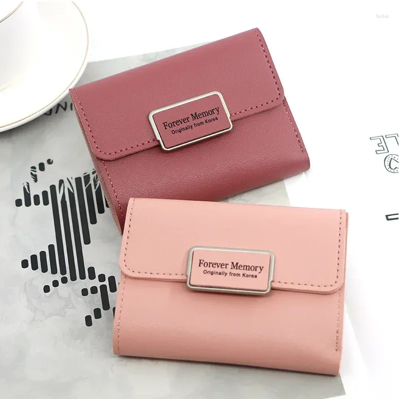 Womens Compact Multi Function Wallet Three Fold Clutch Bag With Short ...