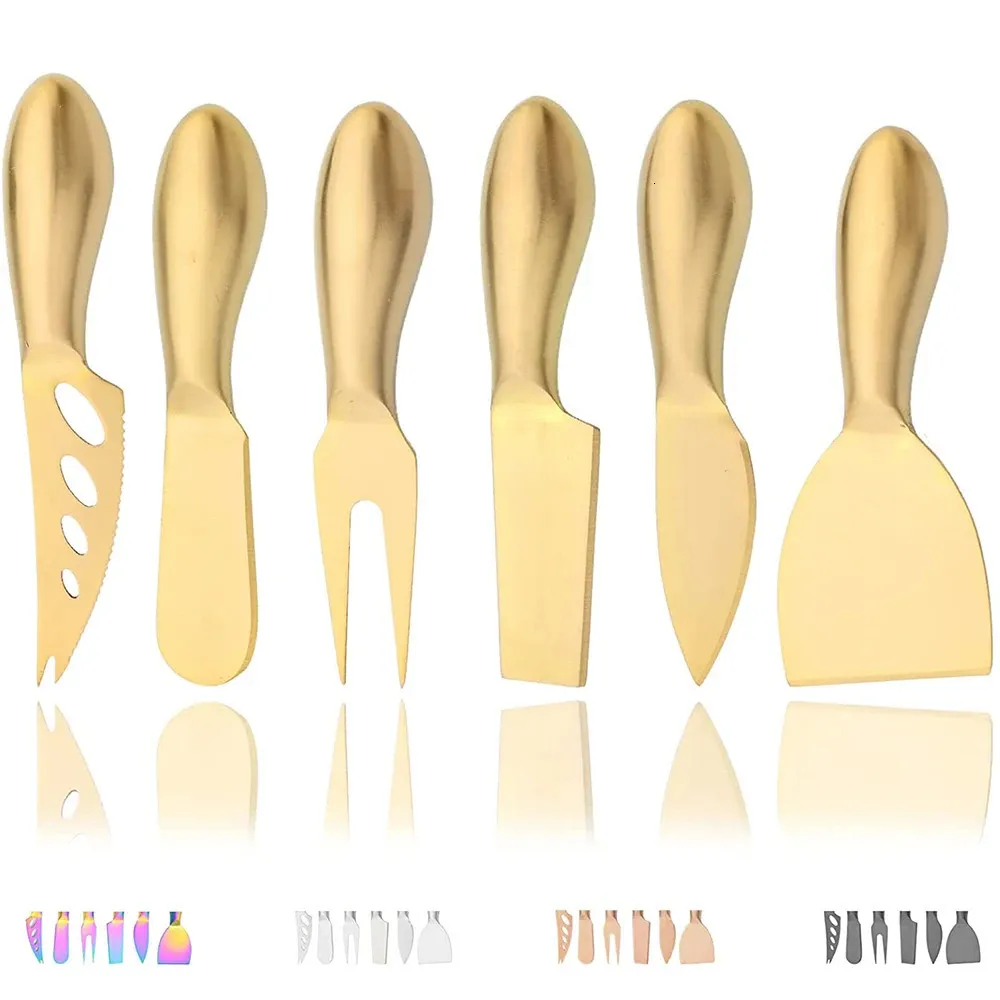 DHgate.com:6-Piece Matte Gold Mini Knife Fork Chisel Set for Butter ...