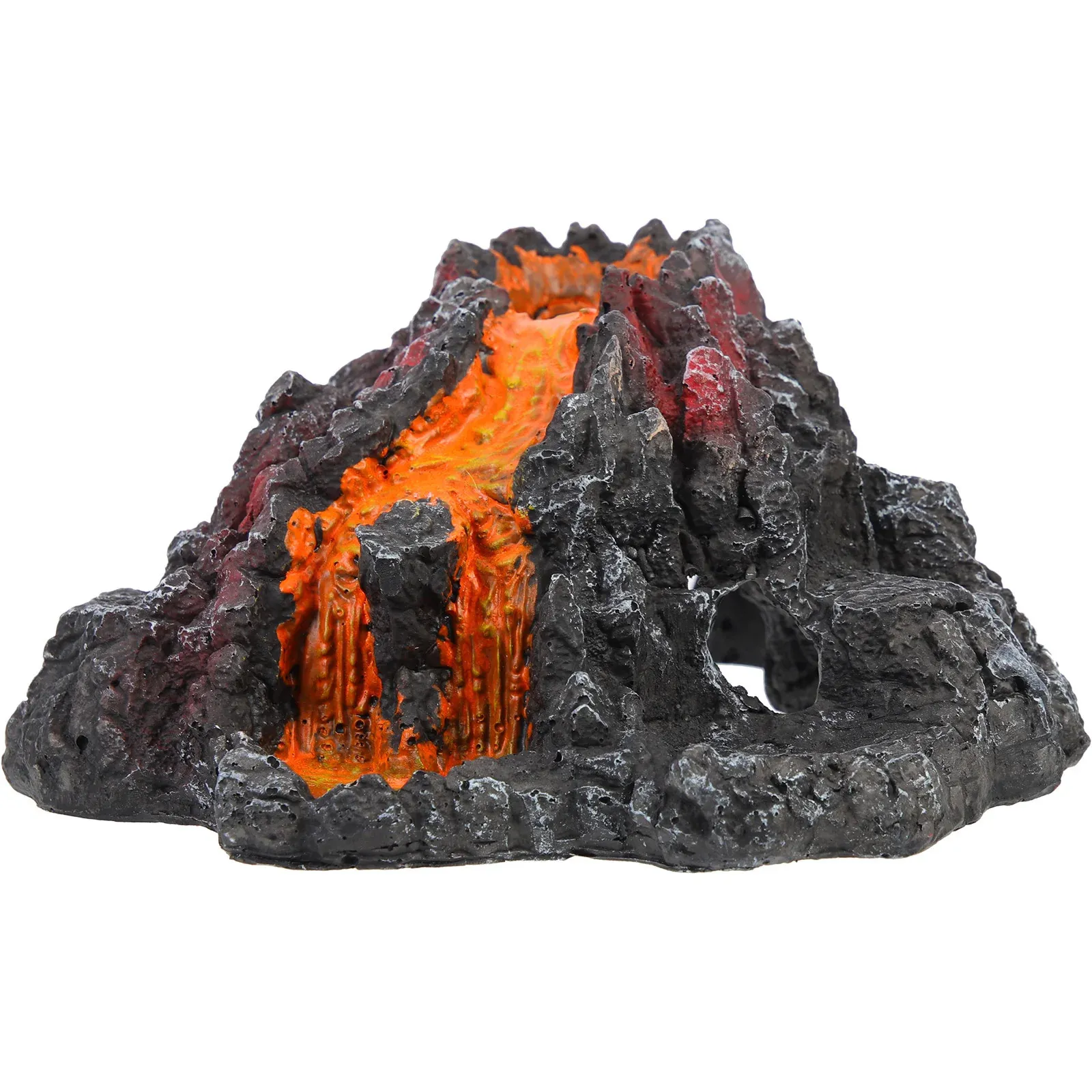 Aquarium Volcano Ornament: Resin Fish Tank Decoration - Premium Quality ...