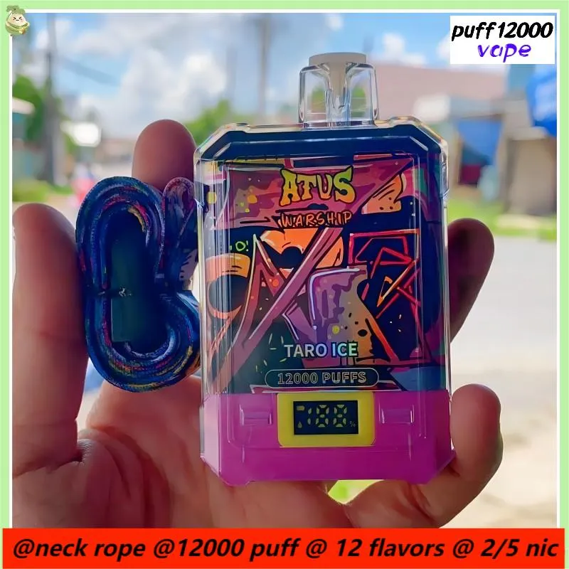 Original ATVS 12K Puff 12000 Puff Bar Disposable Vape E Cigarette With ...