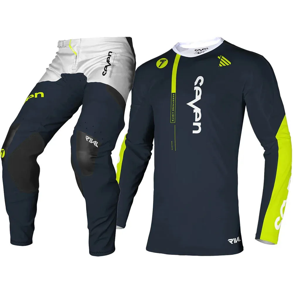 SEVEN Rival Black dirt bike gear sets - Off Road MX Jersey and Dirt ...