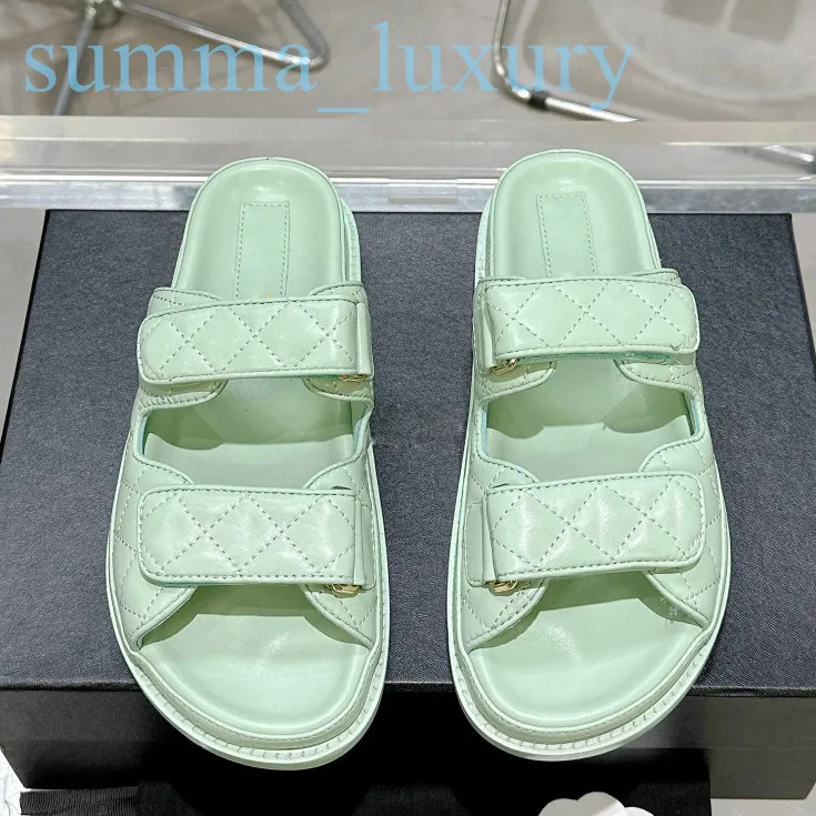 Grandad Leather Sandals: Quilted Buckle, Crystal Calf, Cleva Platform ...
