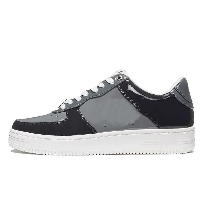 Sporty Camo & Pastel Patent Shoes: Classic White, Black, Blue & Brown ...