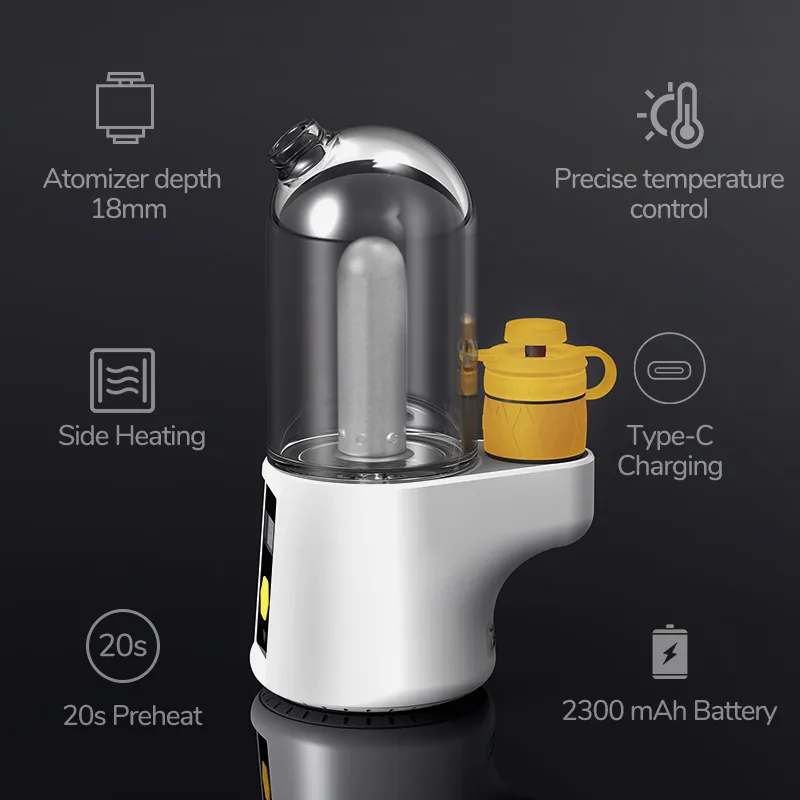 BOMB PRO Electric Dab Rig Wax Vaporizer With Precise Temperature ...