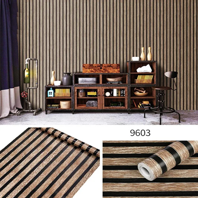 Premium Wood Grain Self-Adhesive Wallpaper - 10m x 45cm - Waterproof ...
