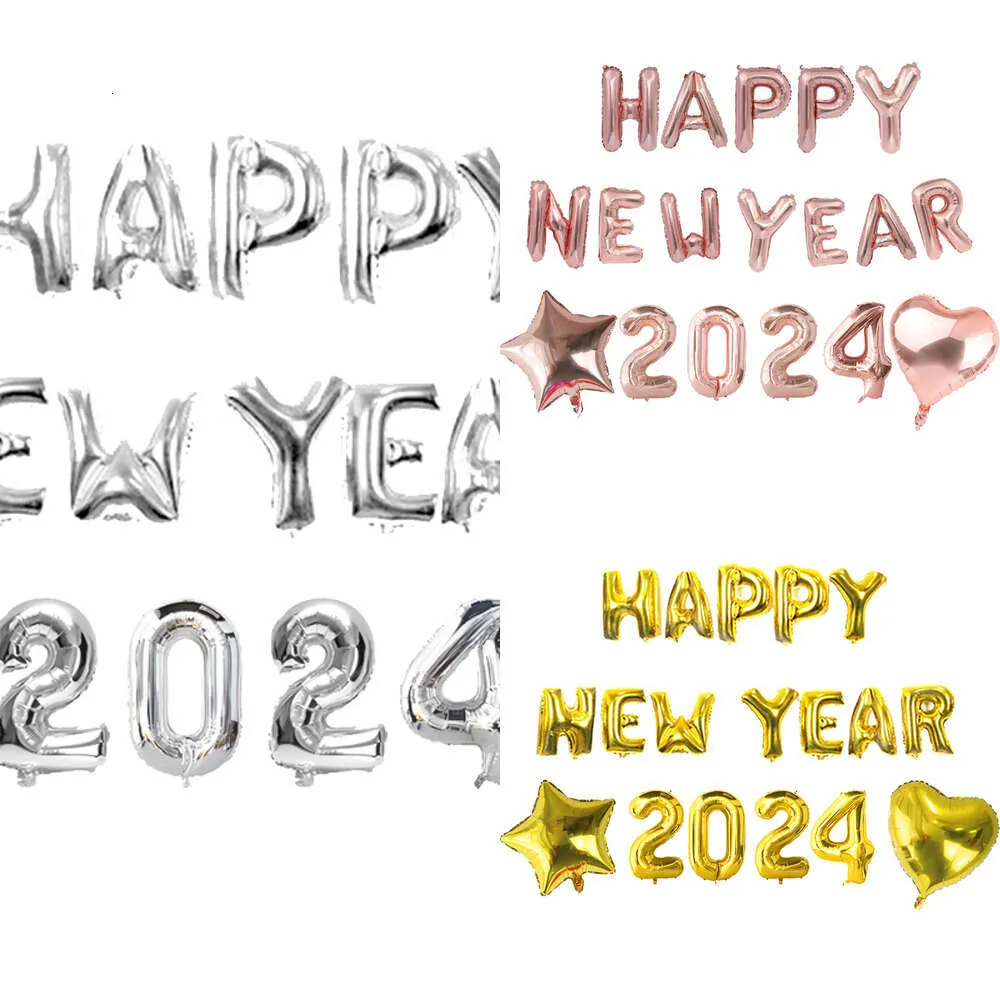 Новые Воздушные Шары Happy 2024, Золотые Цифры И Буквы, Воздушный Шар ...