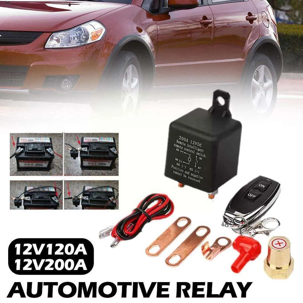 12V Car Battery Disconnect Switch - Remote Control Relay, Anti-Theft ...