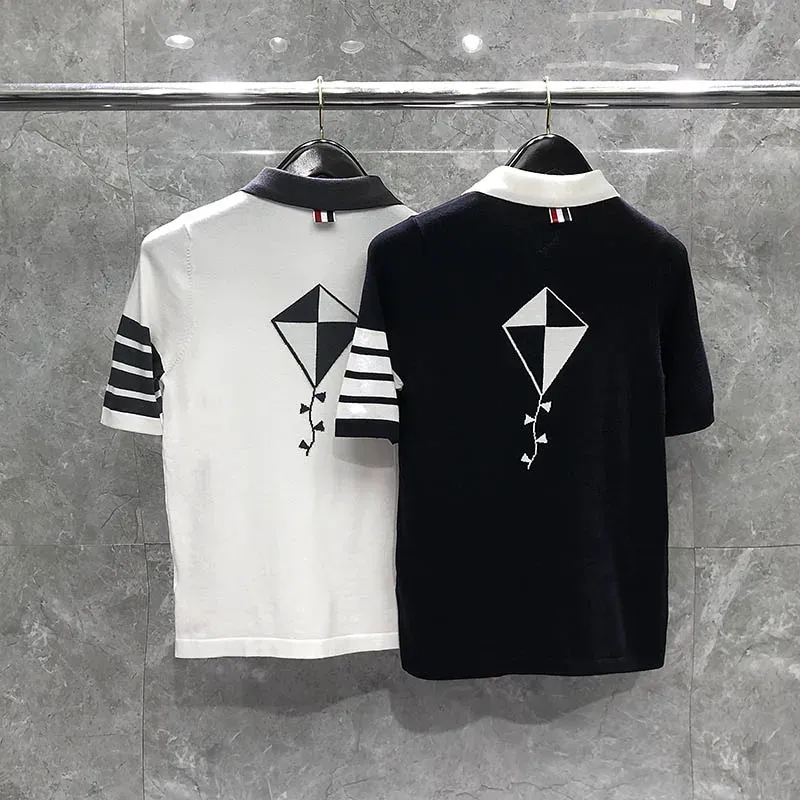 DHgate.com:Shirts TB TNOM Womens Polo Collar Tshirt Shortsleeved Wool ...