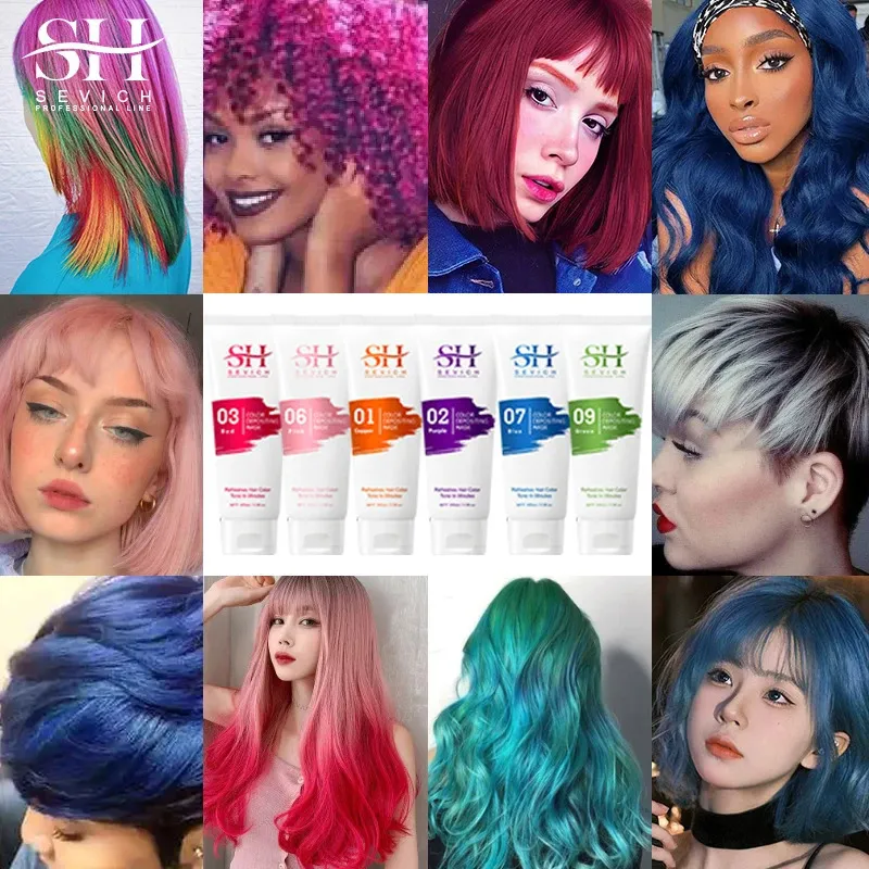 DHgate.com:Sevich 9 Colors Temporary Hair Dye Mask, 15-Day Plant-Based ...