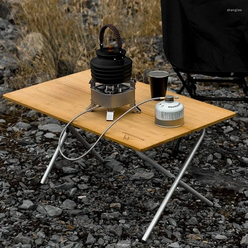 Bamboo Outdoor Table Multi Functional, Portable, And Easy Storage For ...