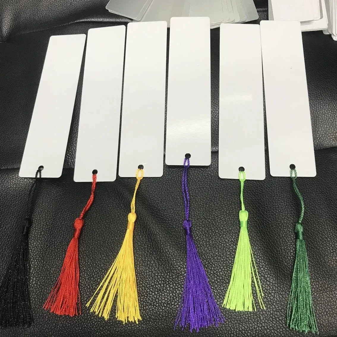 DHgate.com:50pcs Metal Sublimation Bookmark Blanks w/ Tassels Hole DIY ...