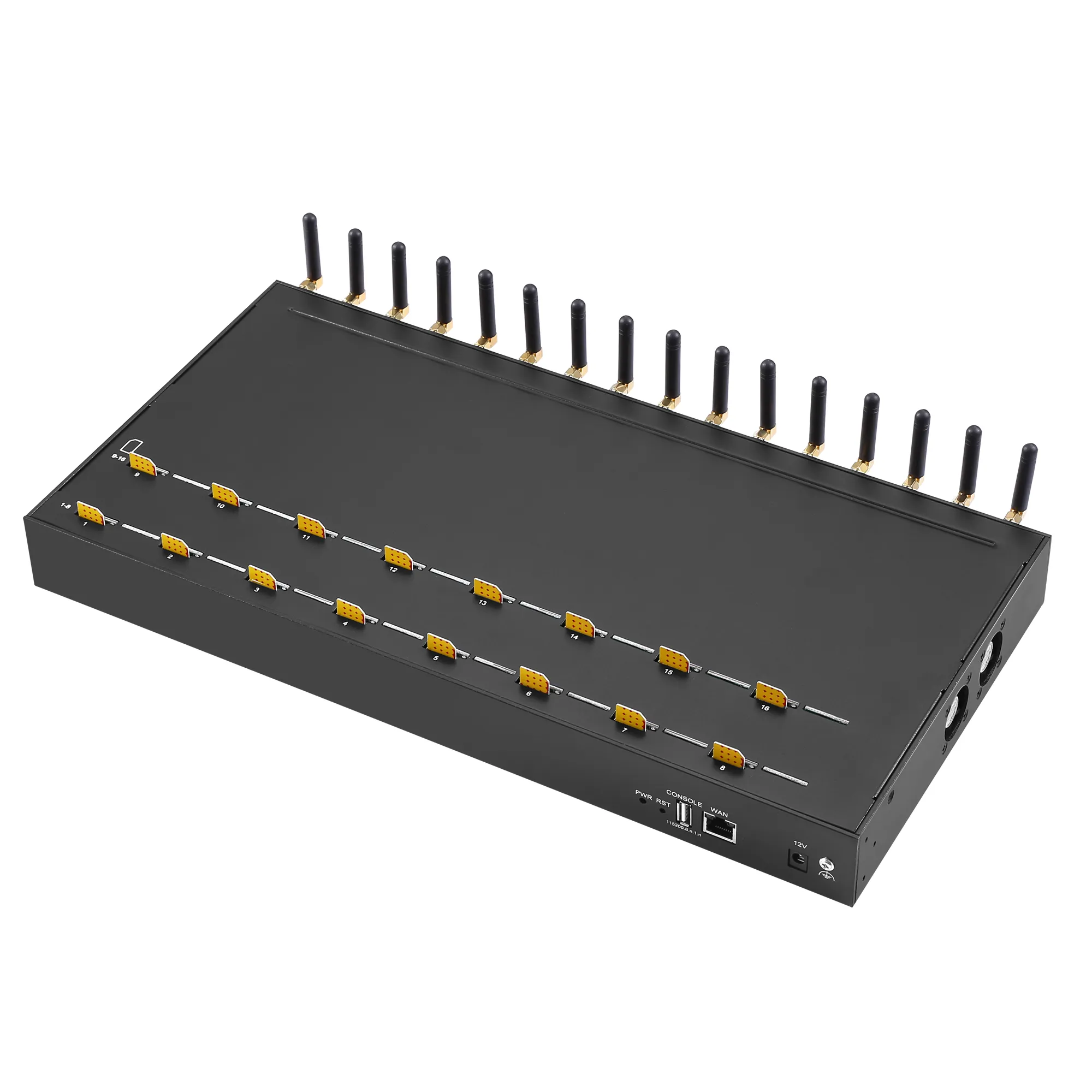 DHgate.com:VOIP Gateway: 16-Port Multi SIM GSM Modem, Supports IMEI ...