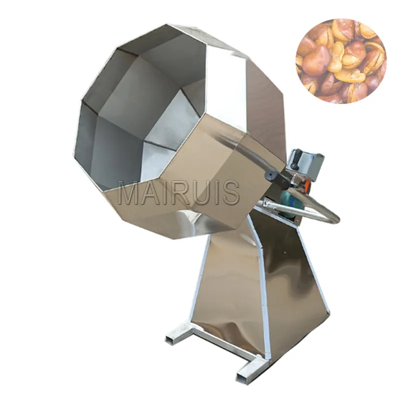 Automatic Snack Flavoring Machine Octagonal Drum Popcorn & Chips Mixer ...
