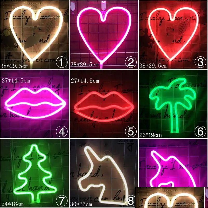 Rainbow Neon Sign LED Light: Rechargeable, Battery Powered Decorative ...