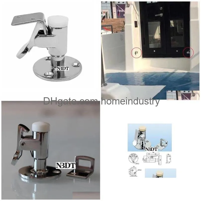 DHgate.com:Chrome Plated Solid Brass Door Stopper Holder Stopper Catch ...